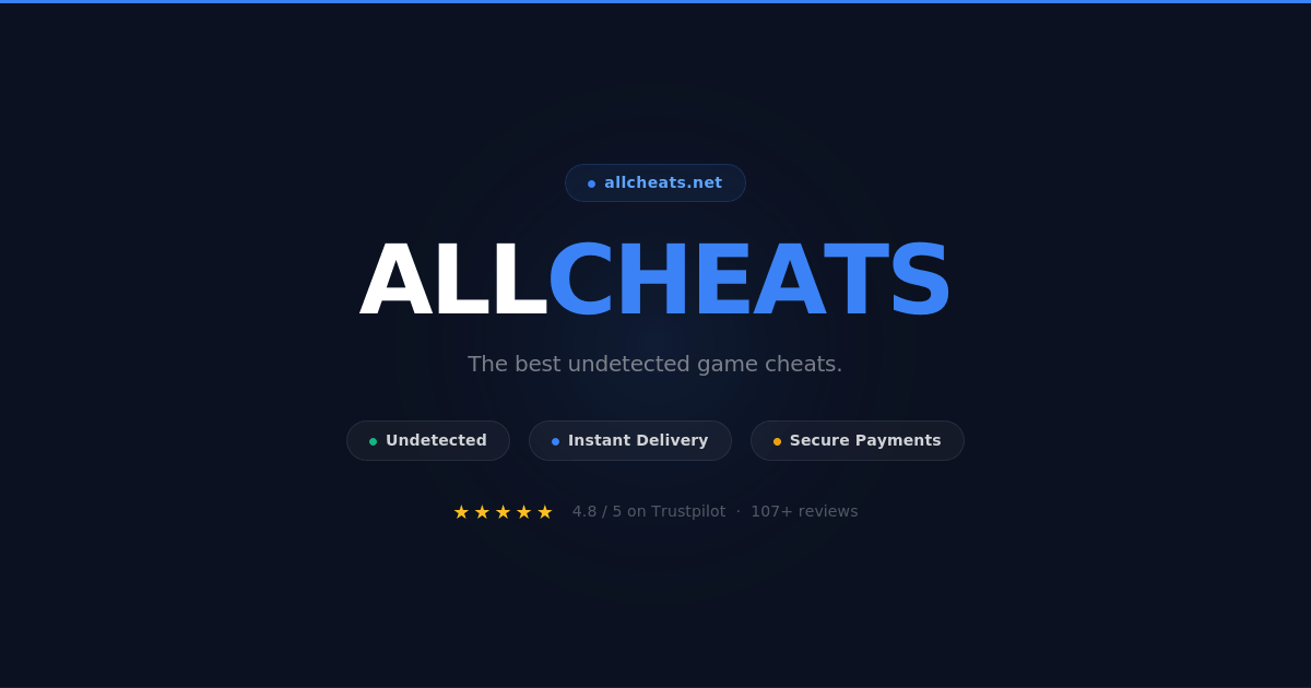 Buy Game Cheats | Undetected CS2 Cheats & More - allcheats.net